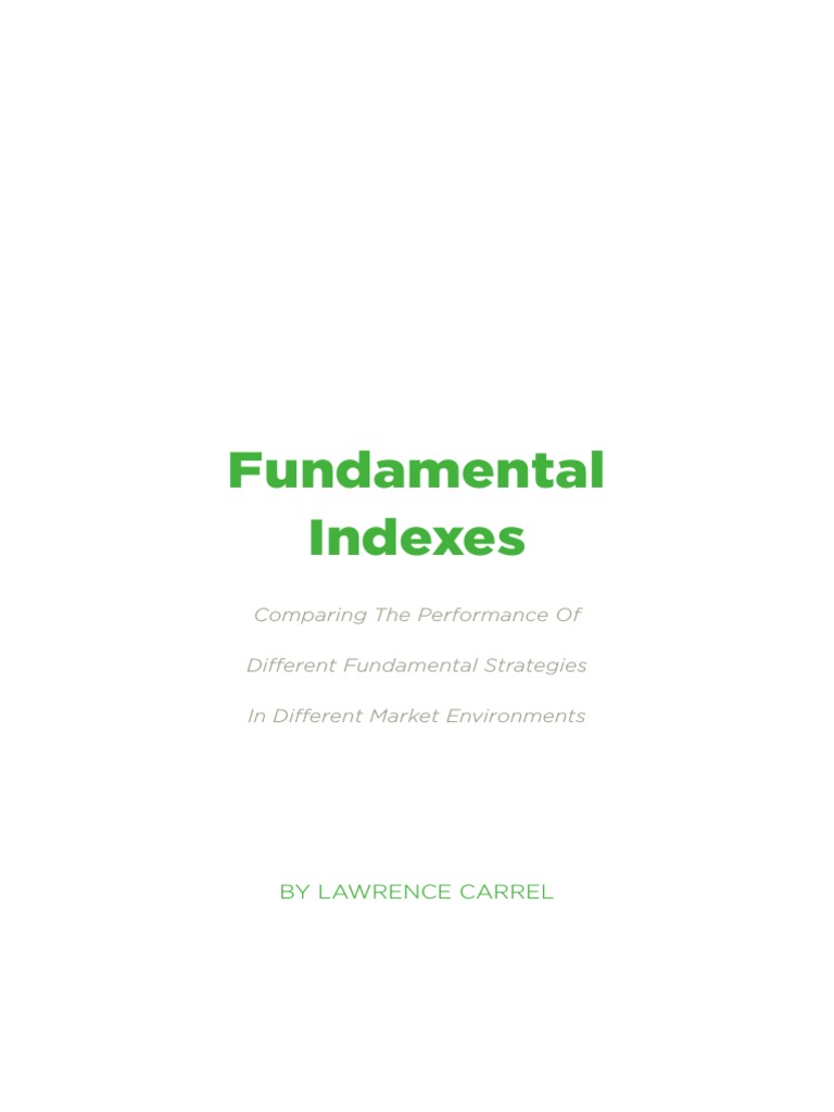 Fundamental Indexes - Comparing The Performance of Different ...