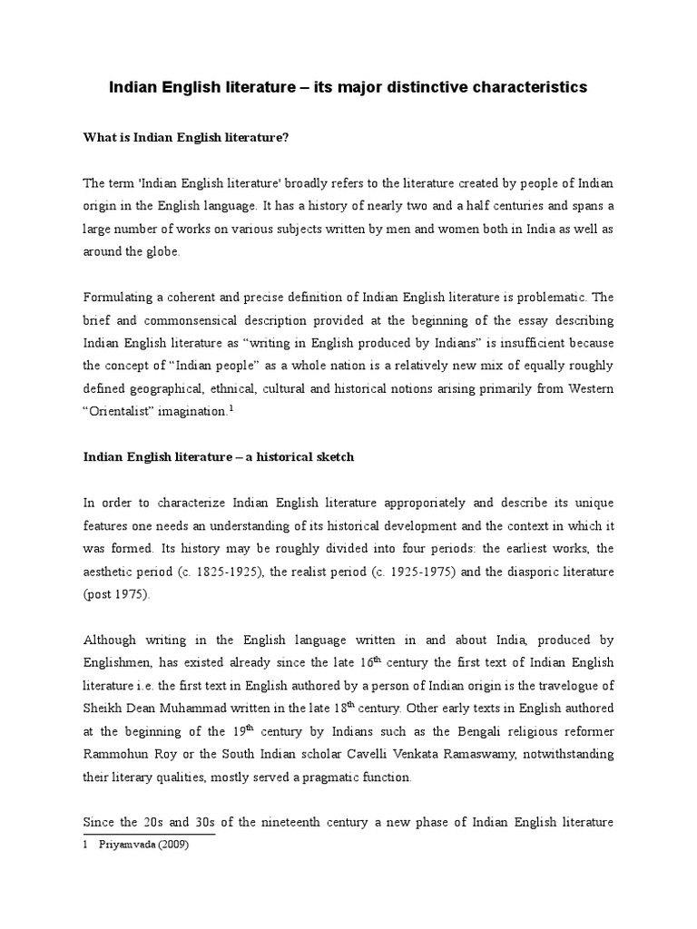 The Rise of Indian English Literature: A Historical Overview of its ...