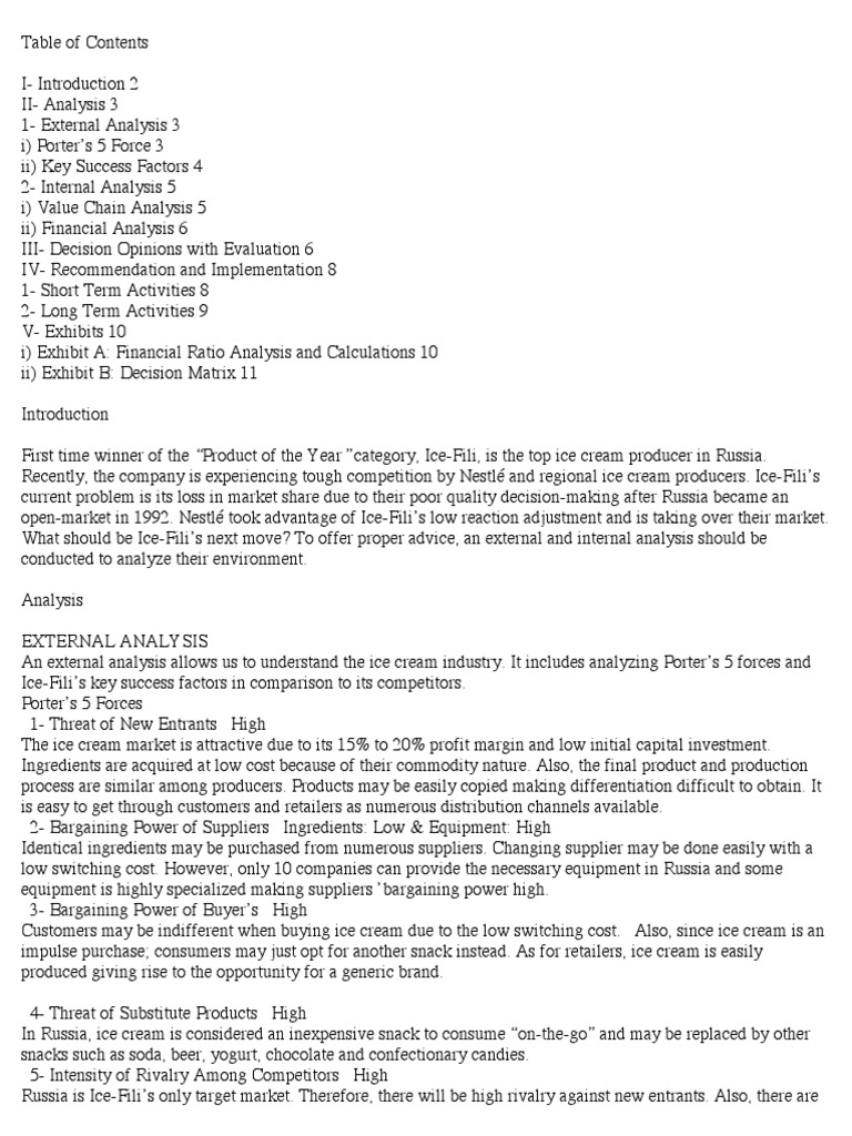 Ice Fili Analysis | PDF | Brand | Marketing