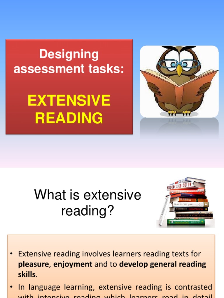 Designing Assessment Tasks - Extensive Reading 2 | PDF | Reading ...