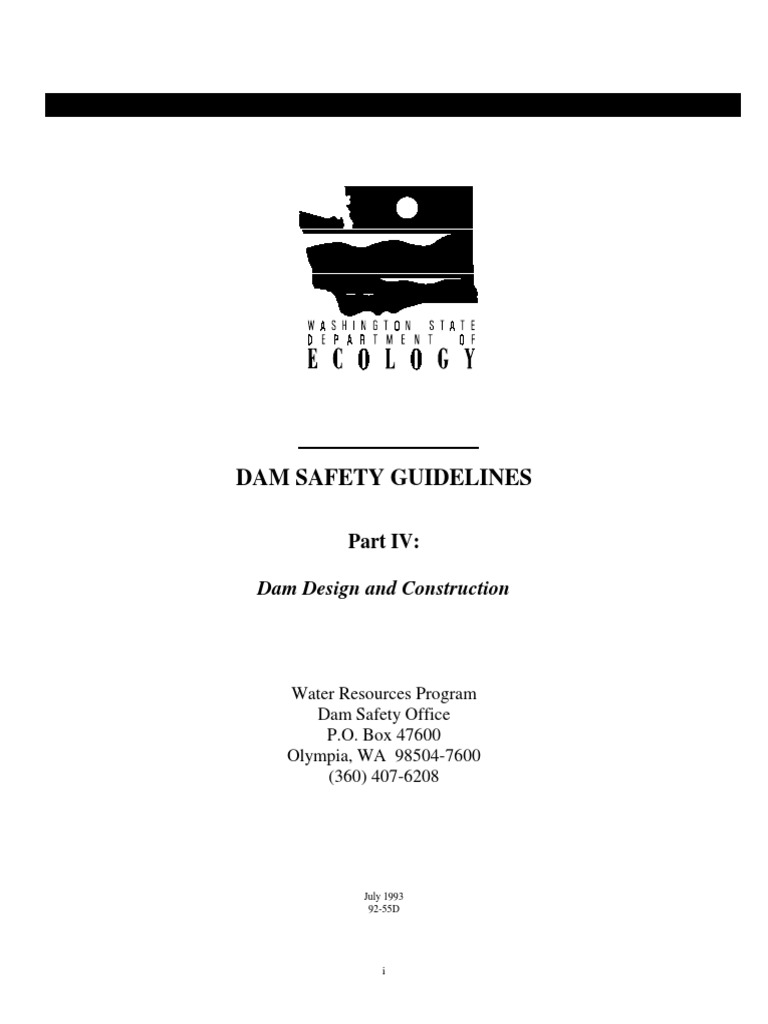 Dam Safety Guidelines - 4 | PDF | Spillway | Dam