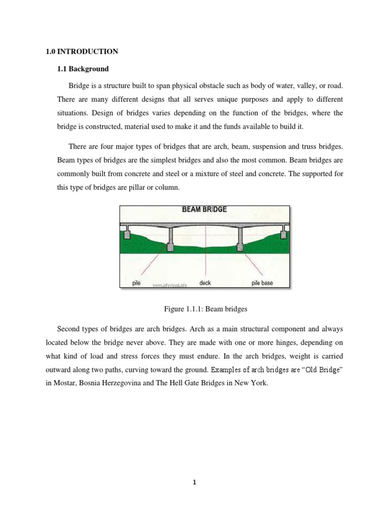 Bridge Report | PDF | Stress (Mechanics) | Structural Engineering