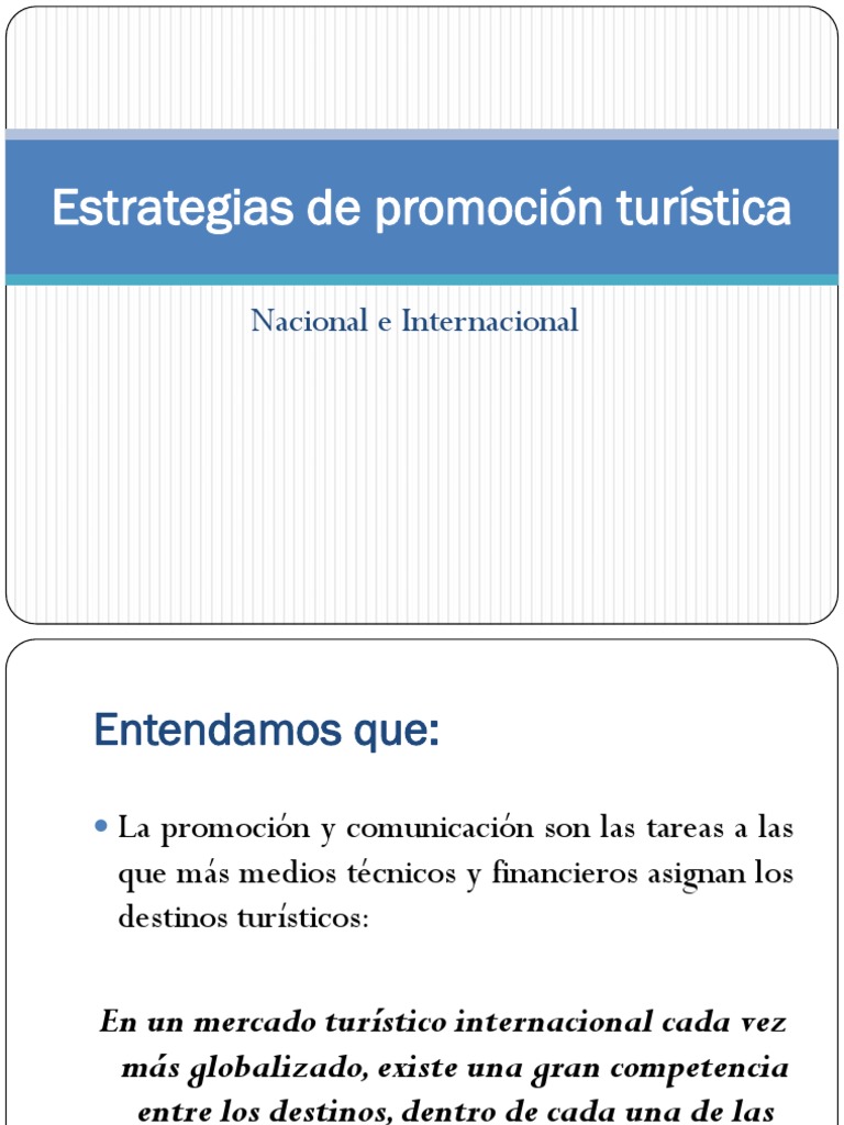 Estrategias de Promoción Turística | PDF | Turismo | Marketing