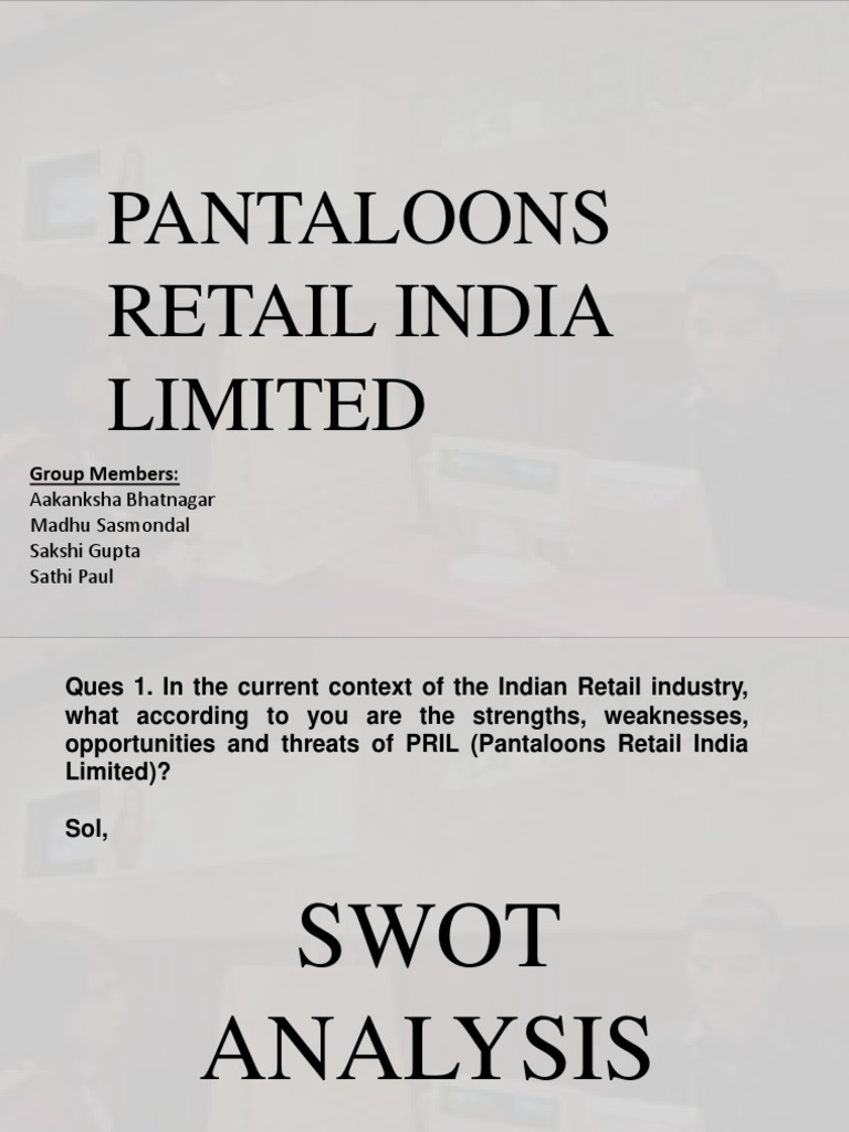 Pantaloons | PDF | Retail | Brand