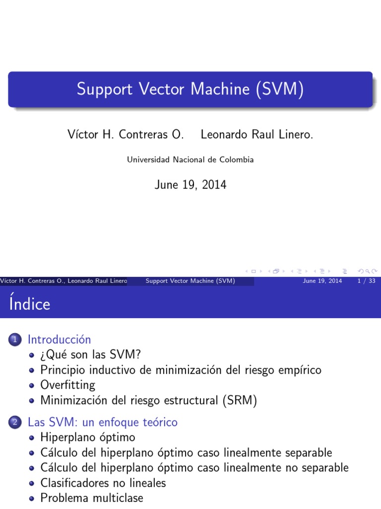 SVM PDF | Descargar gratis PDF | Conceptos matemáticos | Enseñanza de matemática
