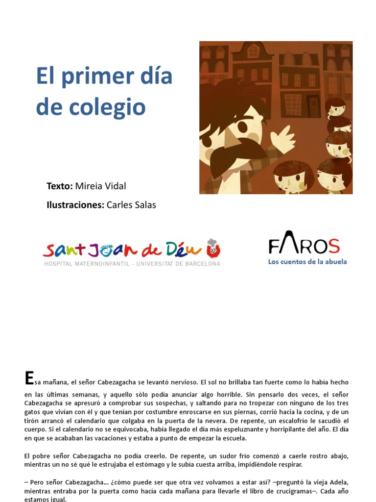 El Primer Dia de Colegio PDF | PDF