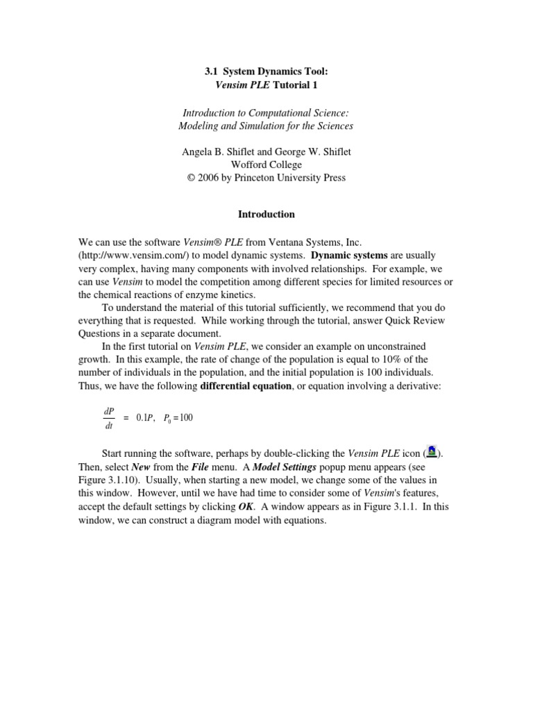 Vensim Tutorial 1 | PDF | Icon (Computing) | Radioactive Decay