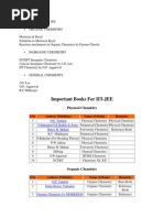 IIT JEE List of Reference Books | PDF | Student Assessment And ...