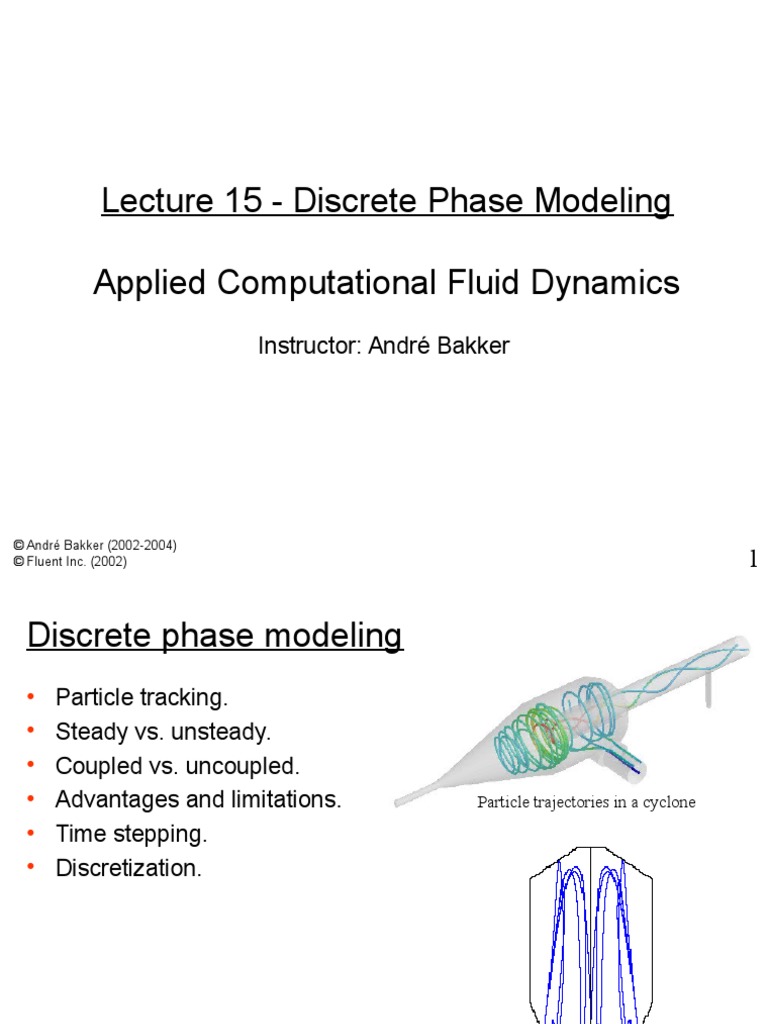 Discrete Phase Modeling Fundamentals | PDF | Fluid Dynamics | Materials Science