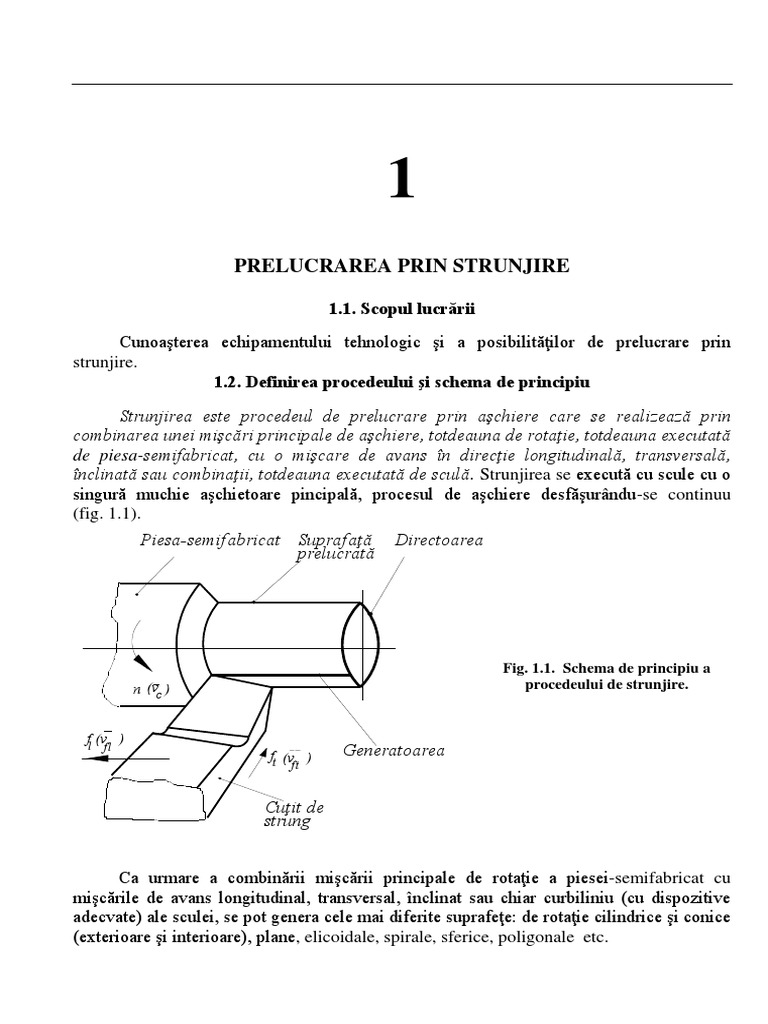 1PM L Prelucrarea Prin Strunjire | PDF