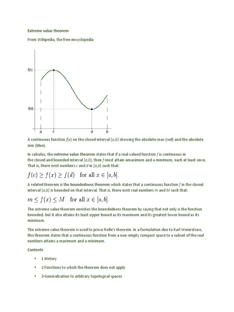 Extreme Value Theorem | Mathematical Logic | Logic