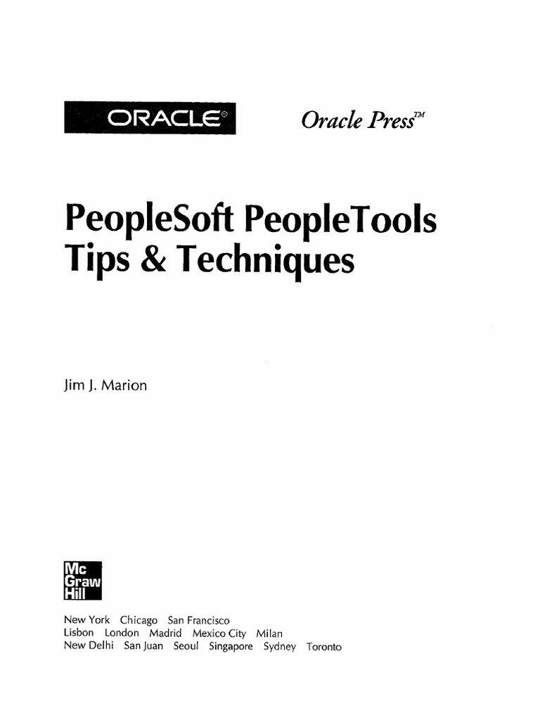 Peoplesoft Tips Tools and Techniques | PDF | J Query | Java Script