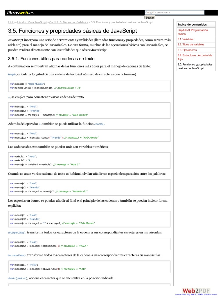 Funciones Javascript PDF | PDF