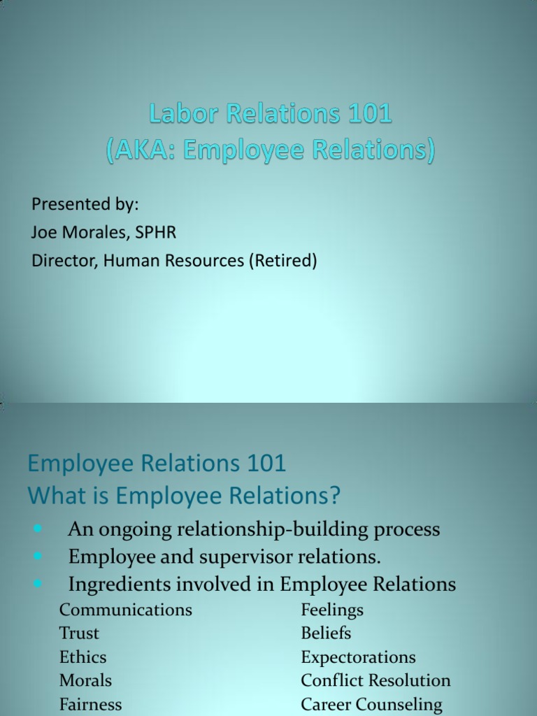 Labor Relations Presentation | PDF | National Labor Relations Act ...