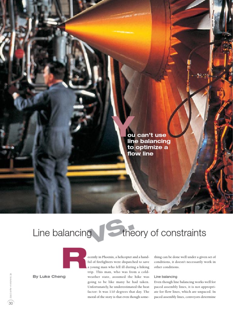 Line Balancing Theory of Constraints | PDF | Scheduling (Production ...