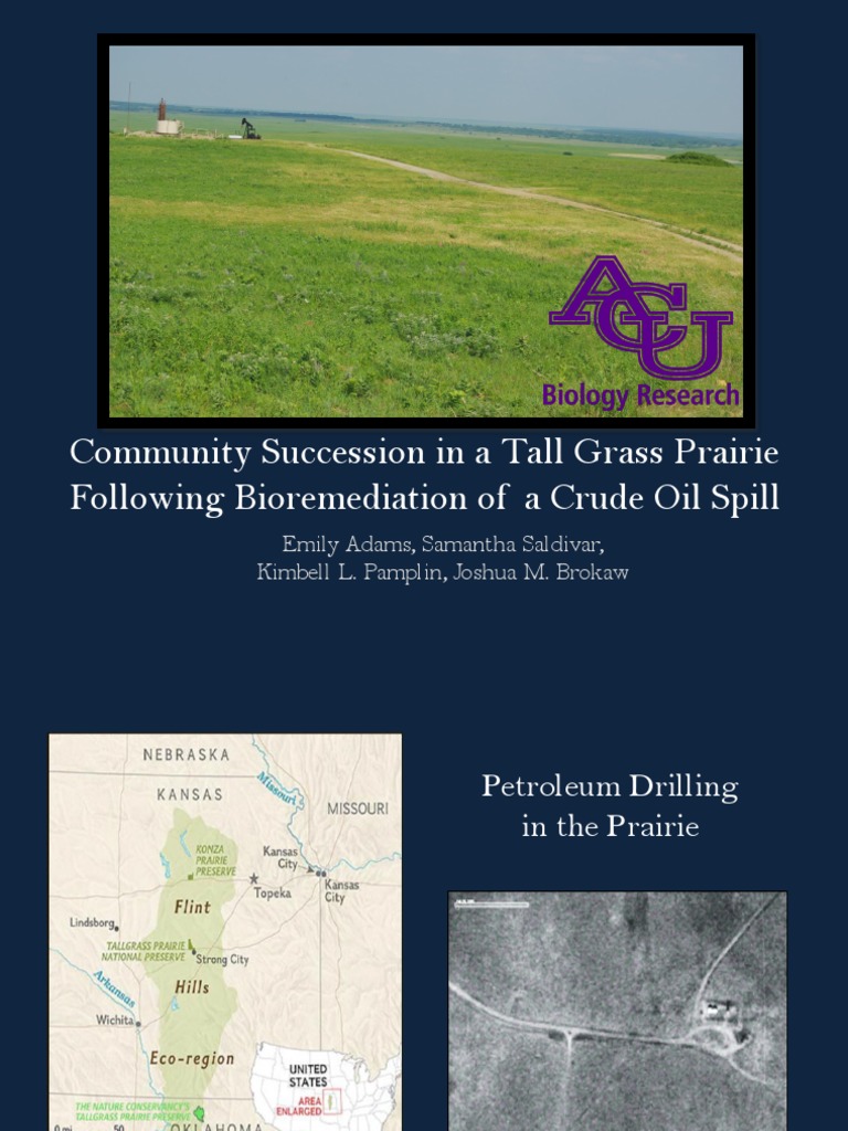 Community Succession in A Tall Grass Prairie Following Bioremediation ...