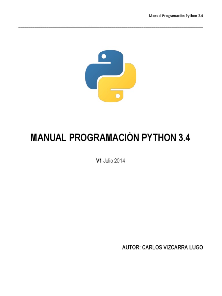 Manual Programacion Python 3.4 | PDF | Python (lenguaje de programación ...