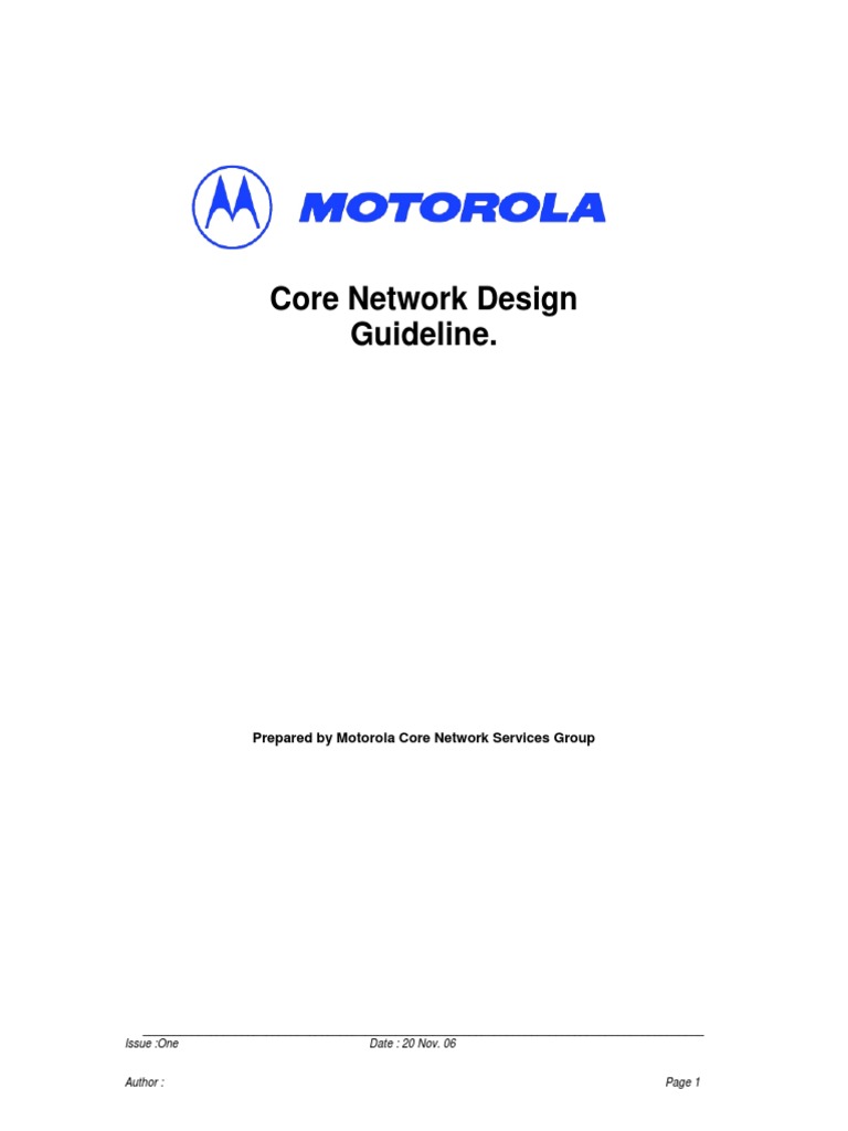 Core Network Design Guide V2.0 | PDF | Session Initiation Protocol ...