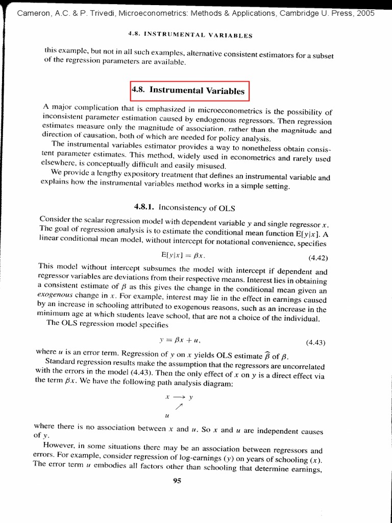 Cameron & Trivedi Microeconometrics Chapters 1 | PDF