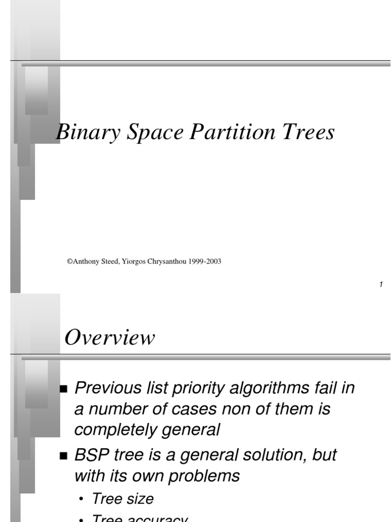BSP Tree | Download Free PDF | Geometry | Computer Science