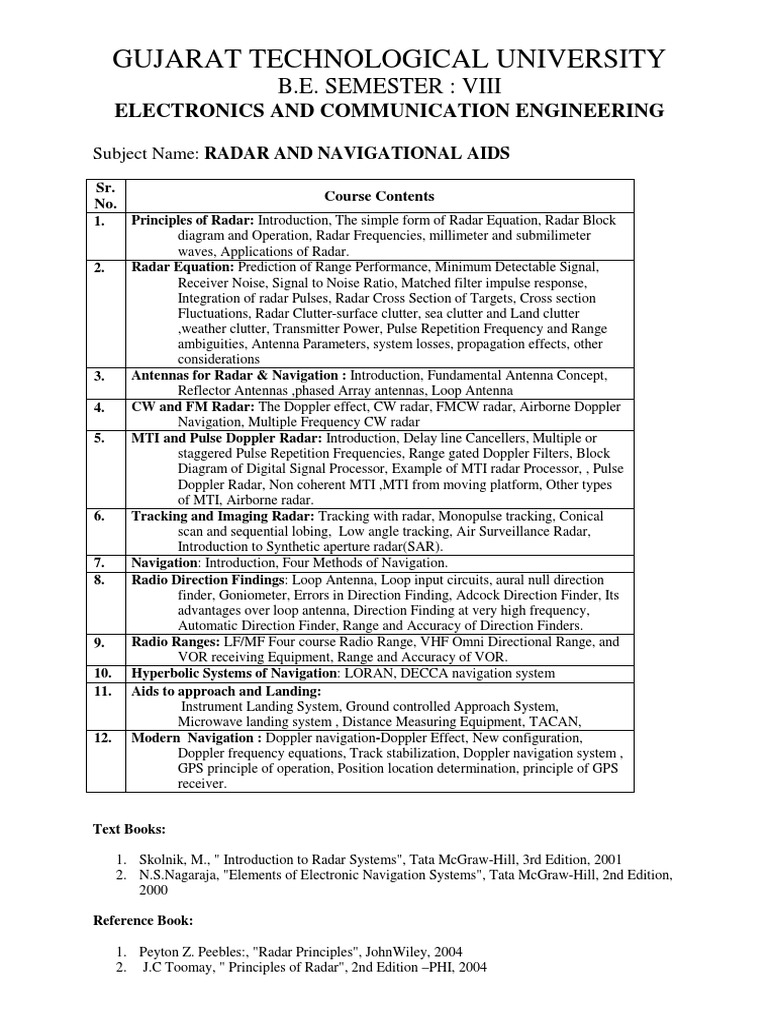 Radar and Navigational Aids | PDF | Radar | Antenna (Radio)