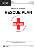 Working at Height Rescue Plan Sample | PDF | Injury | Risk