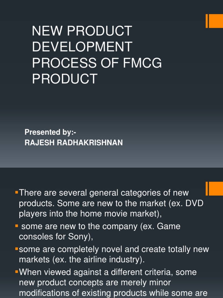 New Product Development Process of FMCG Product | PDF | New Product ...