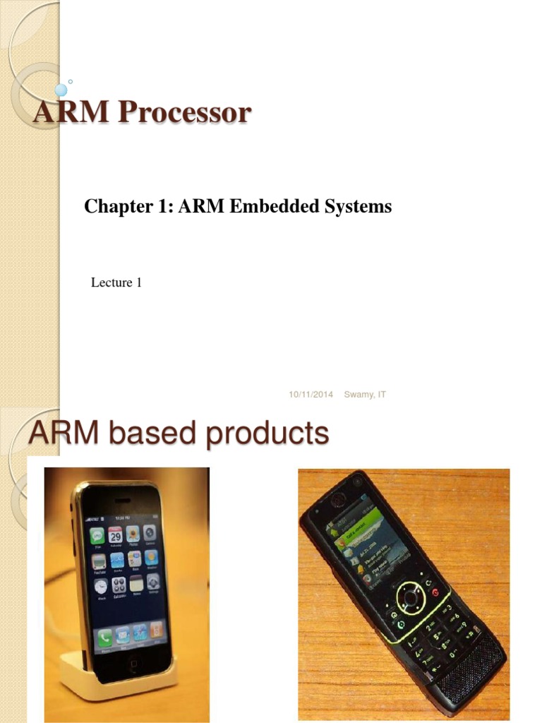 ARM Processor: Chapter 1: ARM Embedded Systems | PDF | Arm Architecture | Instruction Set