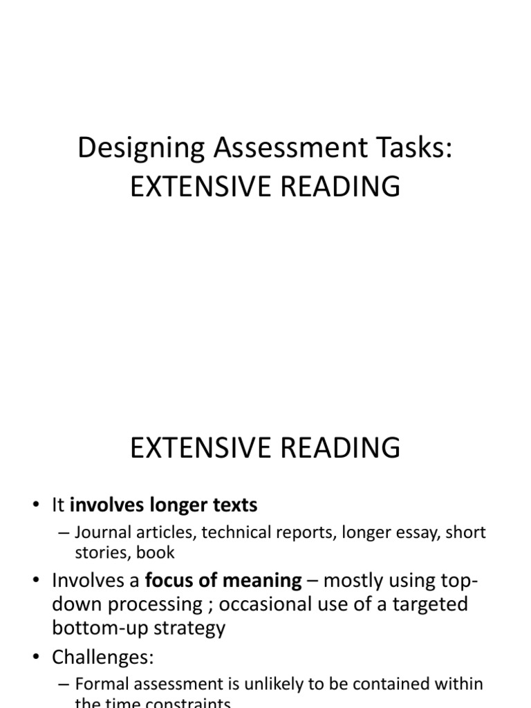 Designing Effective Reading Assessments | PDF | Reading Comprehension ...