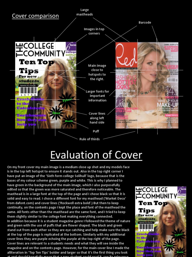 Evaluation and Comparison of Cover and Contents | PDF