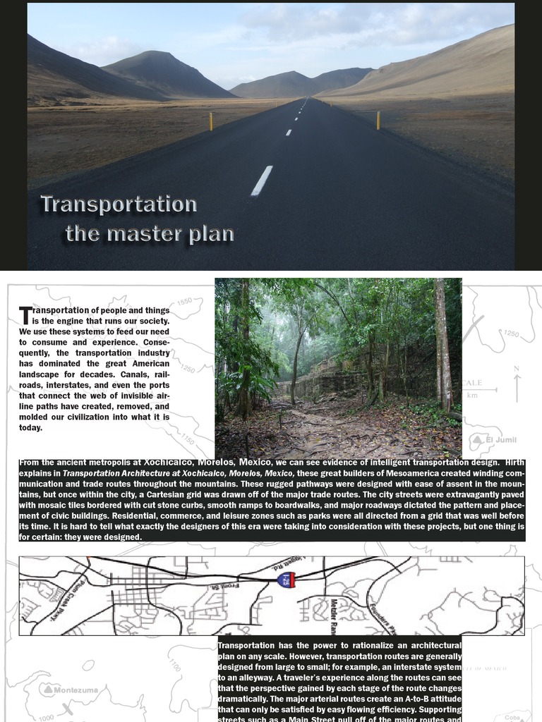 Transportation The Master Plan | PDF | City | Transport