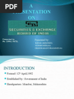 Project On Sebi | PDF | Securities (Finance) | Reserve Bank Of India