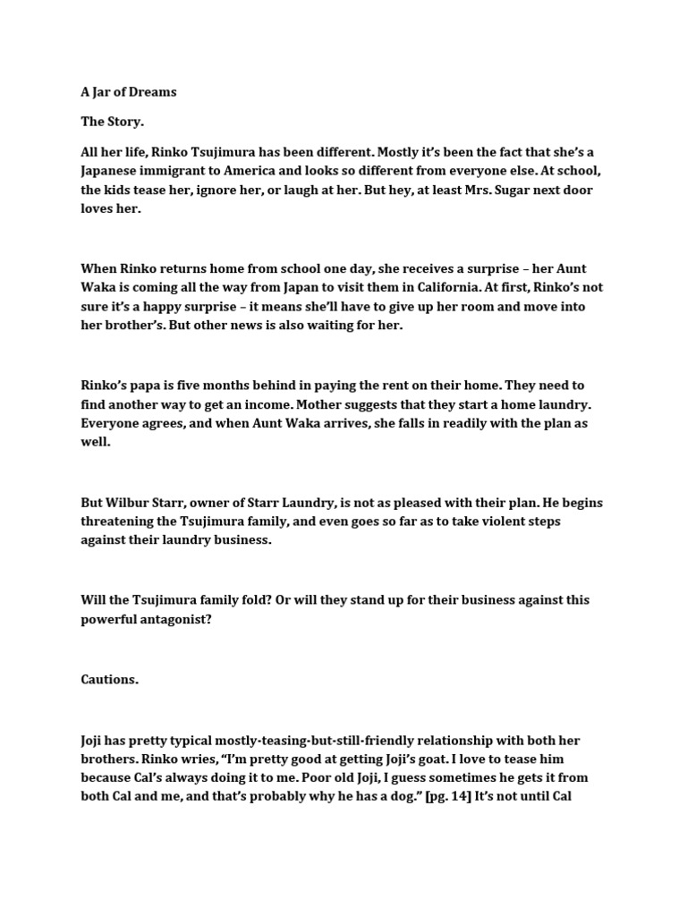 A Jar of Dreams | PDF | Jesus