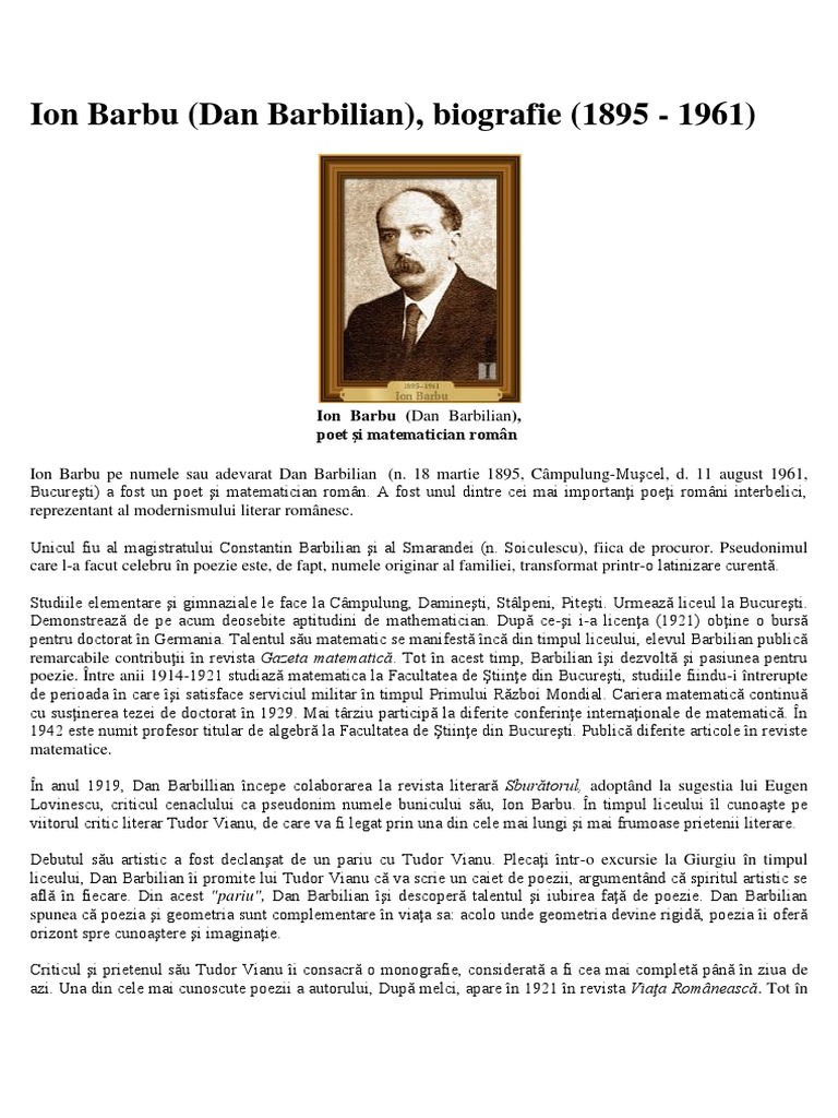 Ion Barbu