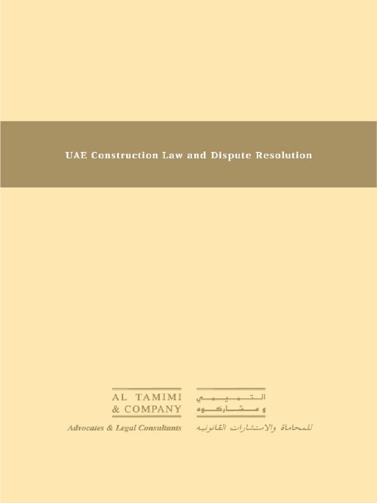 UAE Construction Law | PDF | Business