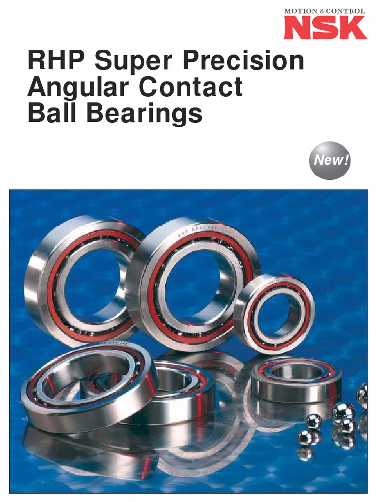 RHP - Catálogo de Rodamientos de Super Precisión PDF | PDF | Bearing ...