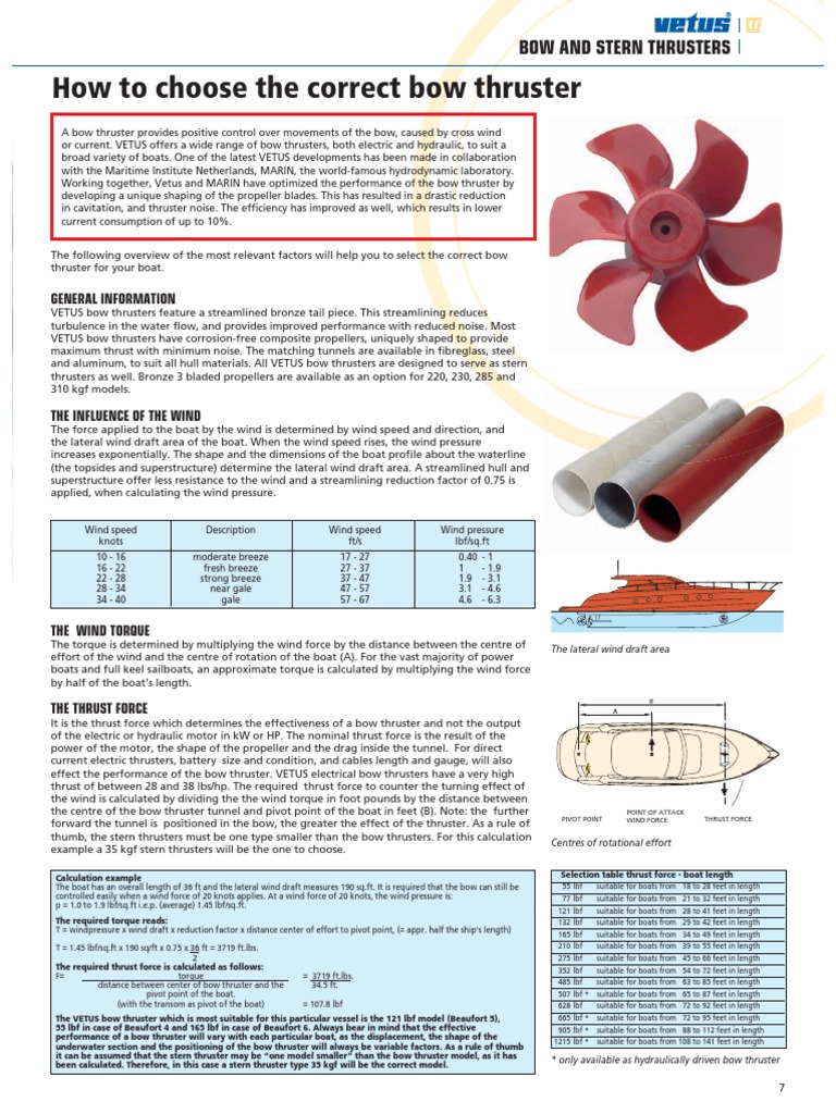 Selecting the Appropriate Bow Thruster: A Guide to Choosing the Correct ...