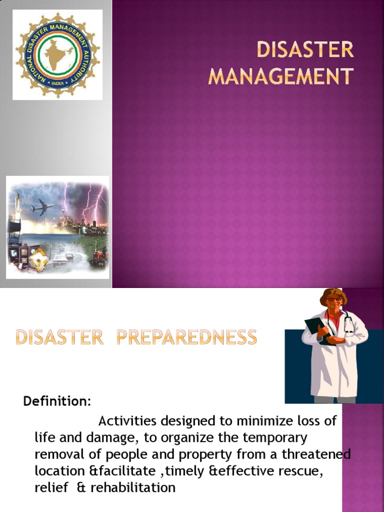 Disaster Preparedness & Mitigation | Emergency Management | Emergency