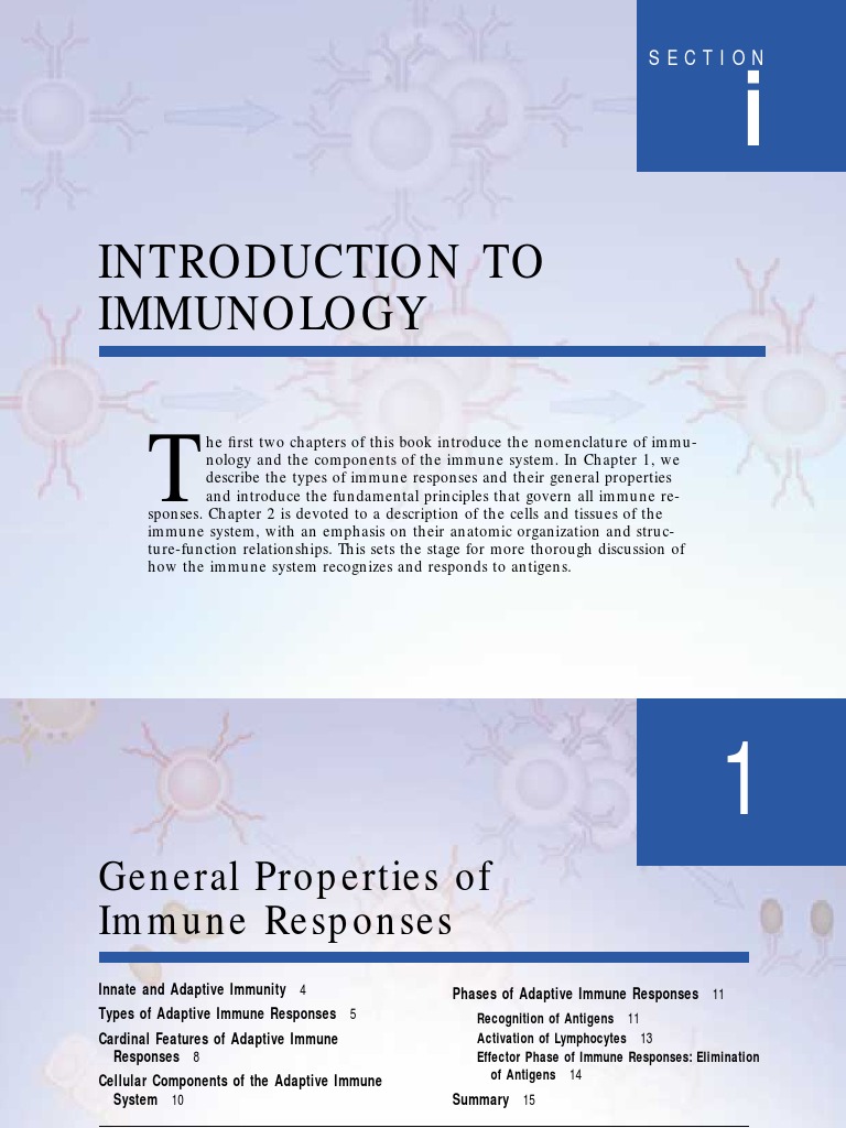Introduction To Immunology PDF | PDF | Adaptive Immune System | Immune ...