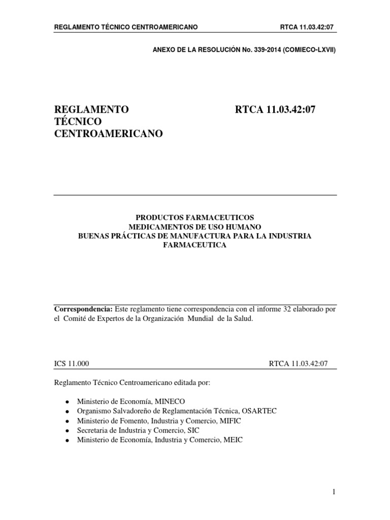 RTCA 11.03.42-07 Reglamento PDF | PDF | Medicamentos con receta | Droga ...