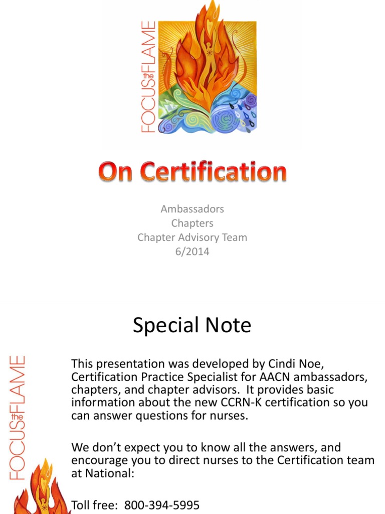 New AACN Certifications: CCRN-K | PDF | Professional Certification ...