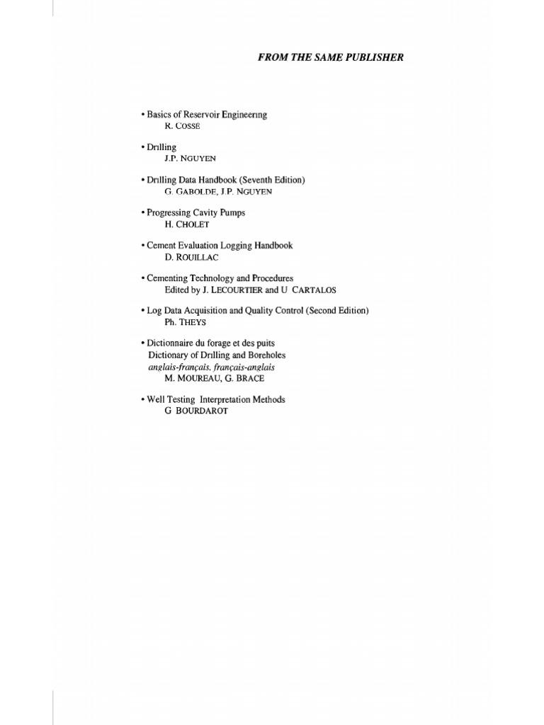 IFP - Perrin Denis - Well Completions and Servicing PDF | PDF