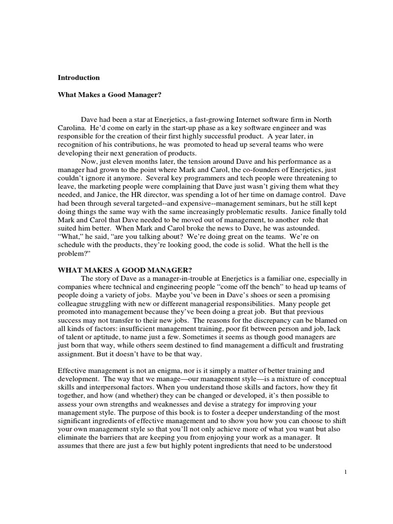 Understanding Effective Management | PDF | Value (Ethics ...