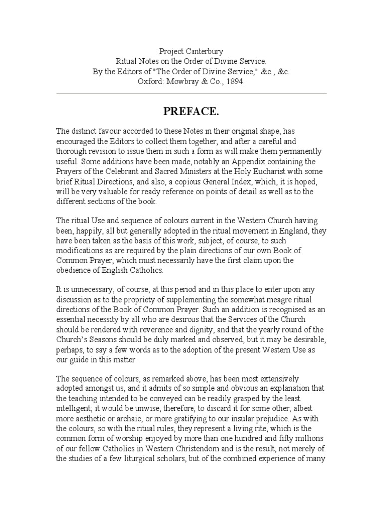 Edward Lamburn - Ritual Notes | PDF | Altar | Deacon