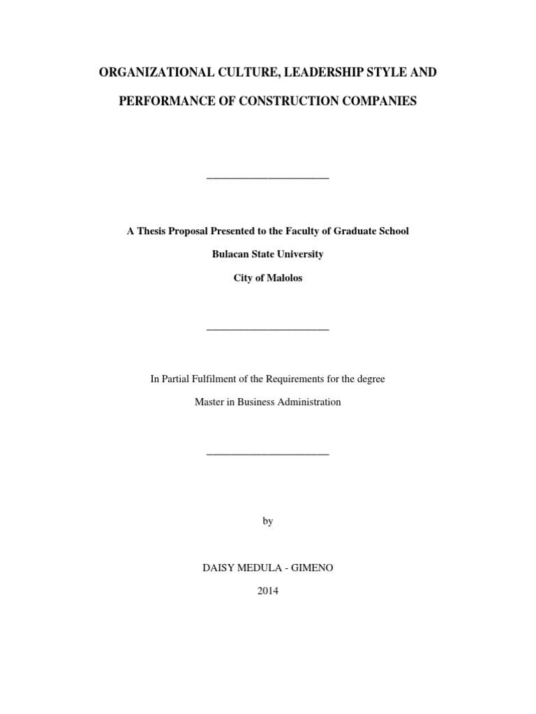 Title Page Revised Thesis | PDF | Thesis | Science Technology Engineering And Mathematics