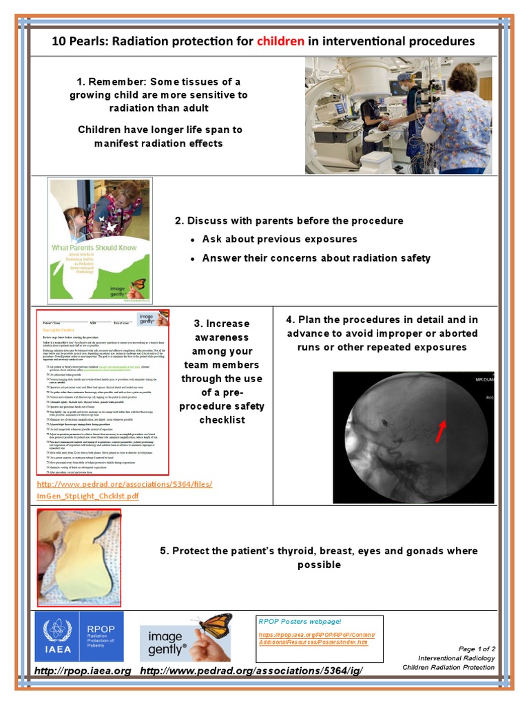Radiation Safety Poster Children Interventional | PDF | Self ...