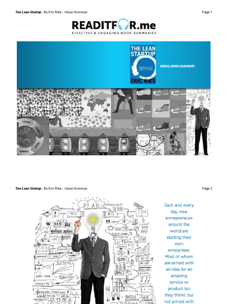 Lean Startup Visual Summary | PDF