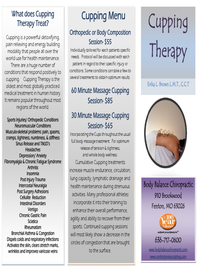 2012-01-25 Cupping Brochure 2 | PDF | Massage | Shoulder
