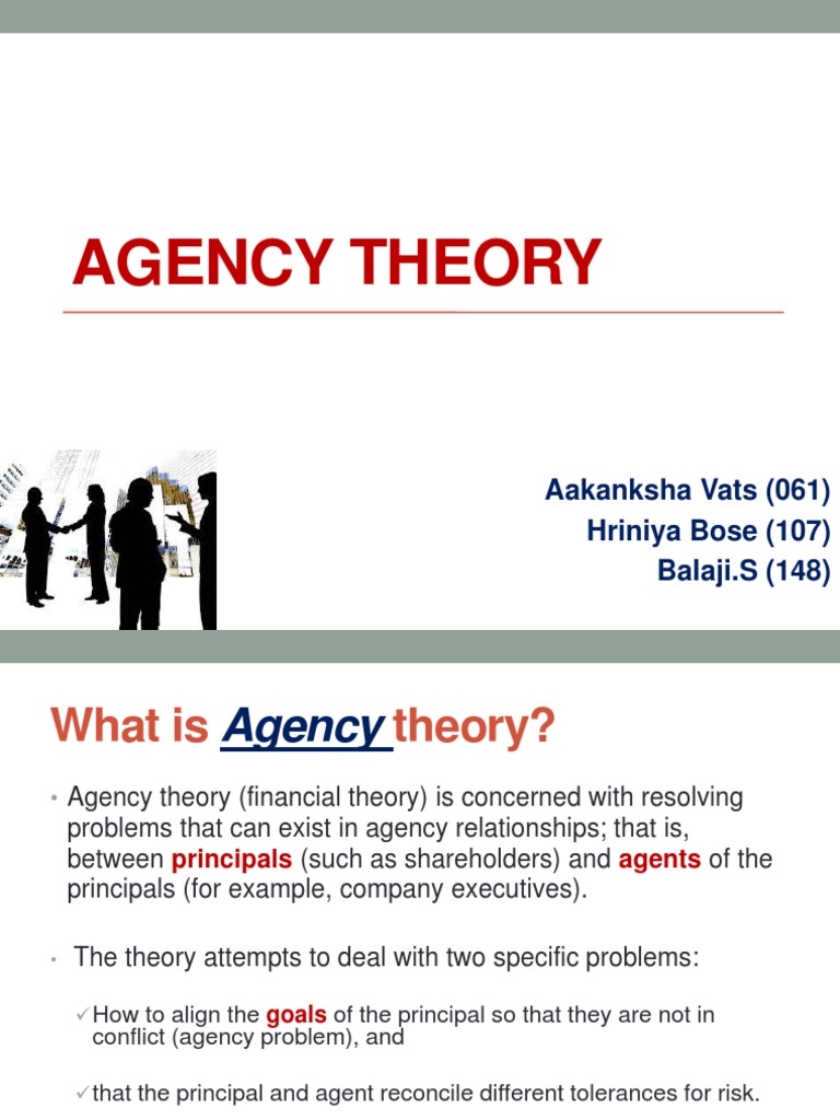Agency Theory | PDF | Executive Compensation | Risk
