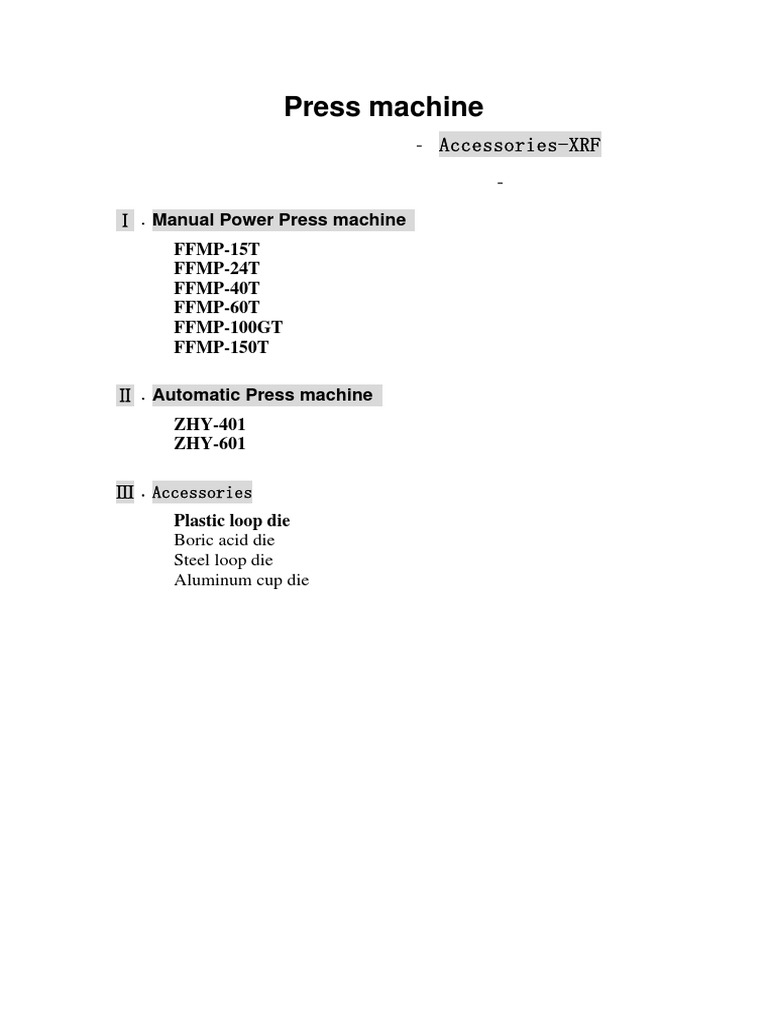 1.press Machine | PDF | Pressure | Mechanical Engineering